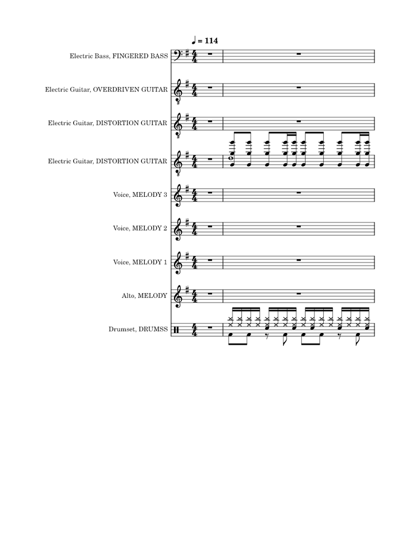 Talk – beabadoobee Sheet Music for Alto, Vocals, Guitar, Bass guitar ...