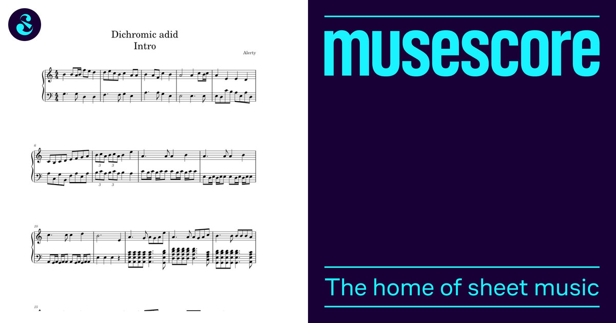 Dichromic acid – alerty264 Sheet music for Piano (Solo) Easy ...