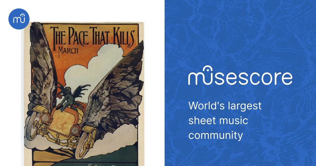 The Pace That Kills by Jack Glogau (1911) Sheet Music for Piano (Solo ...