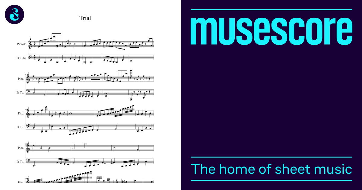 Beautiful Mistake Sheet Music for Tuba, Oboe (Mixed Duet) | MuseScore.com