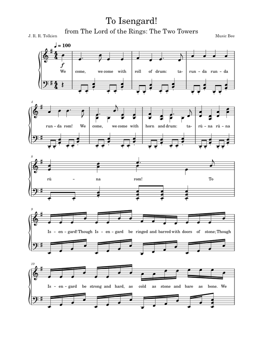 To Isengard! (from J. R. R. Tolkien's book series The Lord of the Rings ...