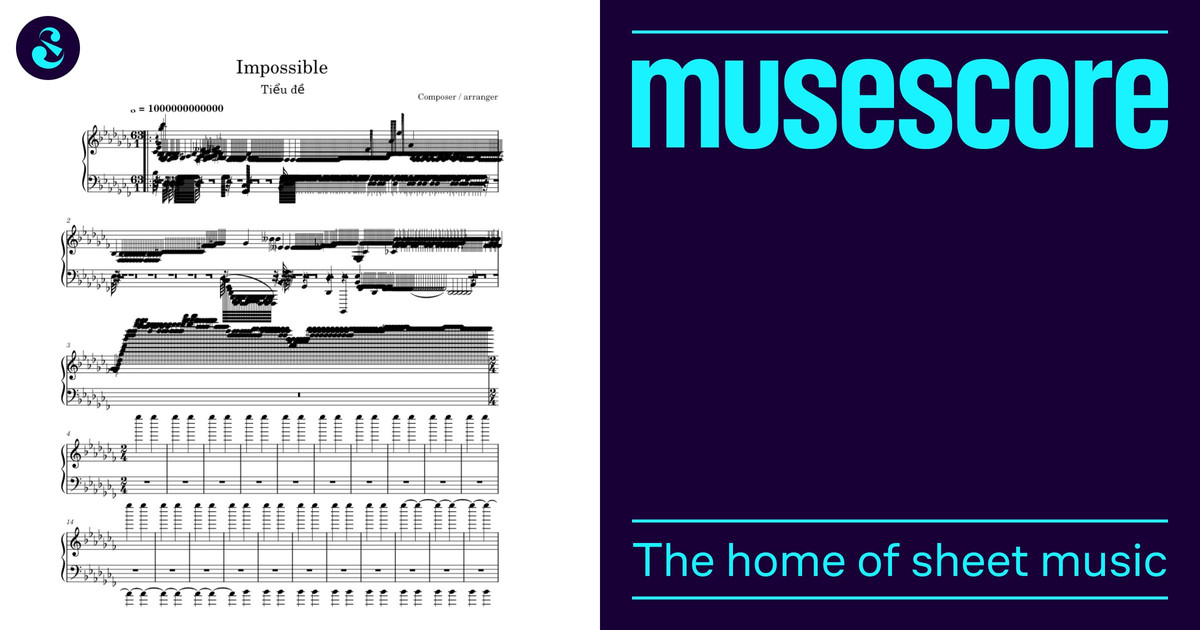Impossible Sheet music for Piano (Solo) | Musescore.com