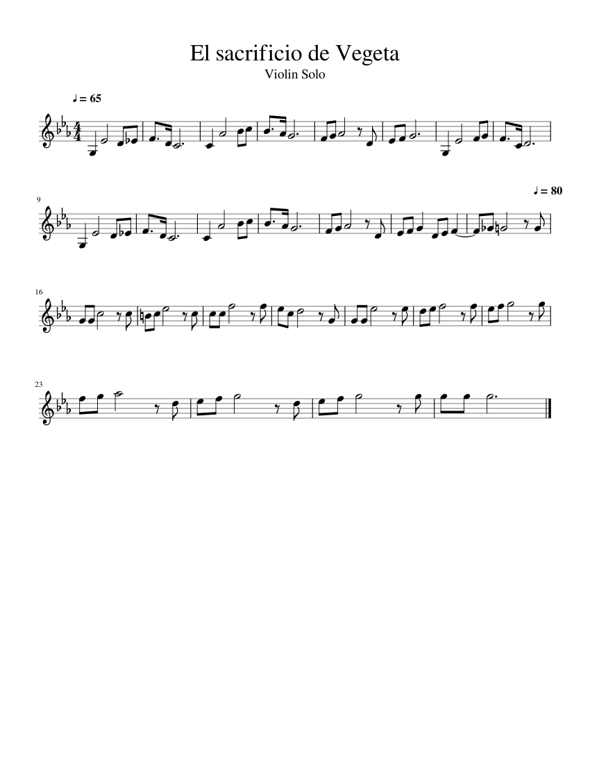 vegeta's sacrifice theme