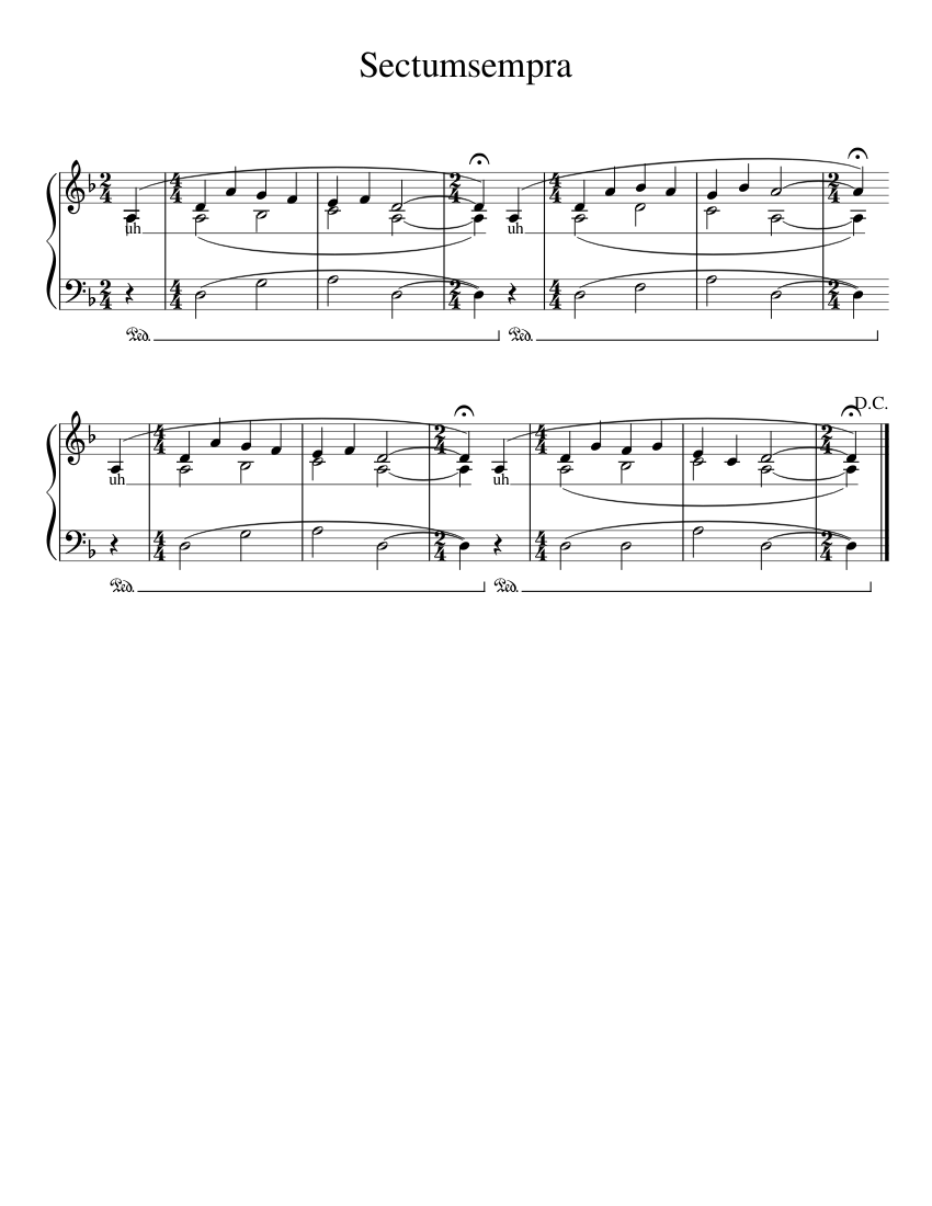 Sectumsempra Sheet music for Piano (Solo) Easy | Musescore.com