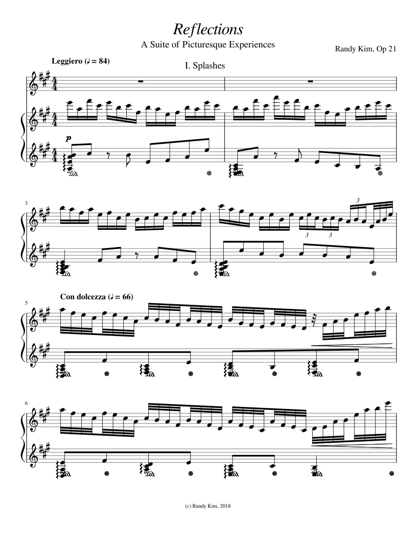 Reflections Sheet music for Piano (Solo) | Musescore.com