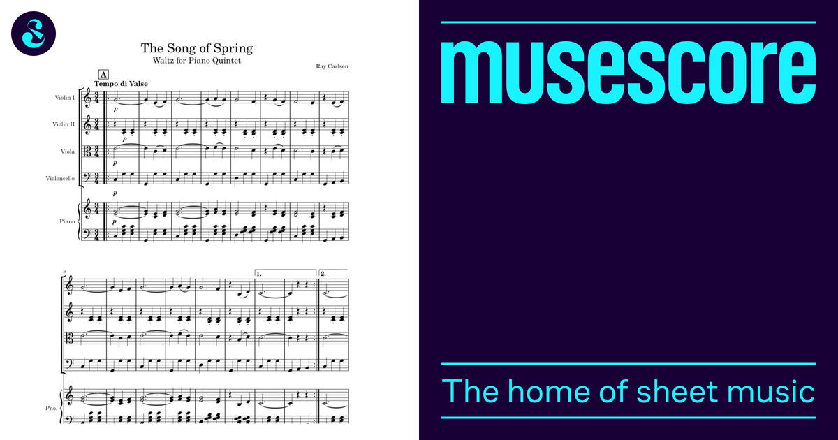 String Quartet – Roy Edvard Sheet music for Piano, Violin, Viola, Cello ...