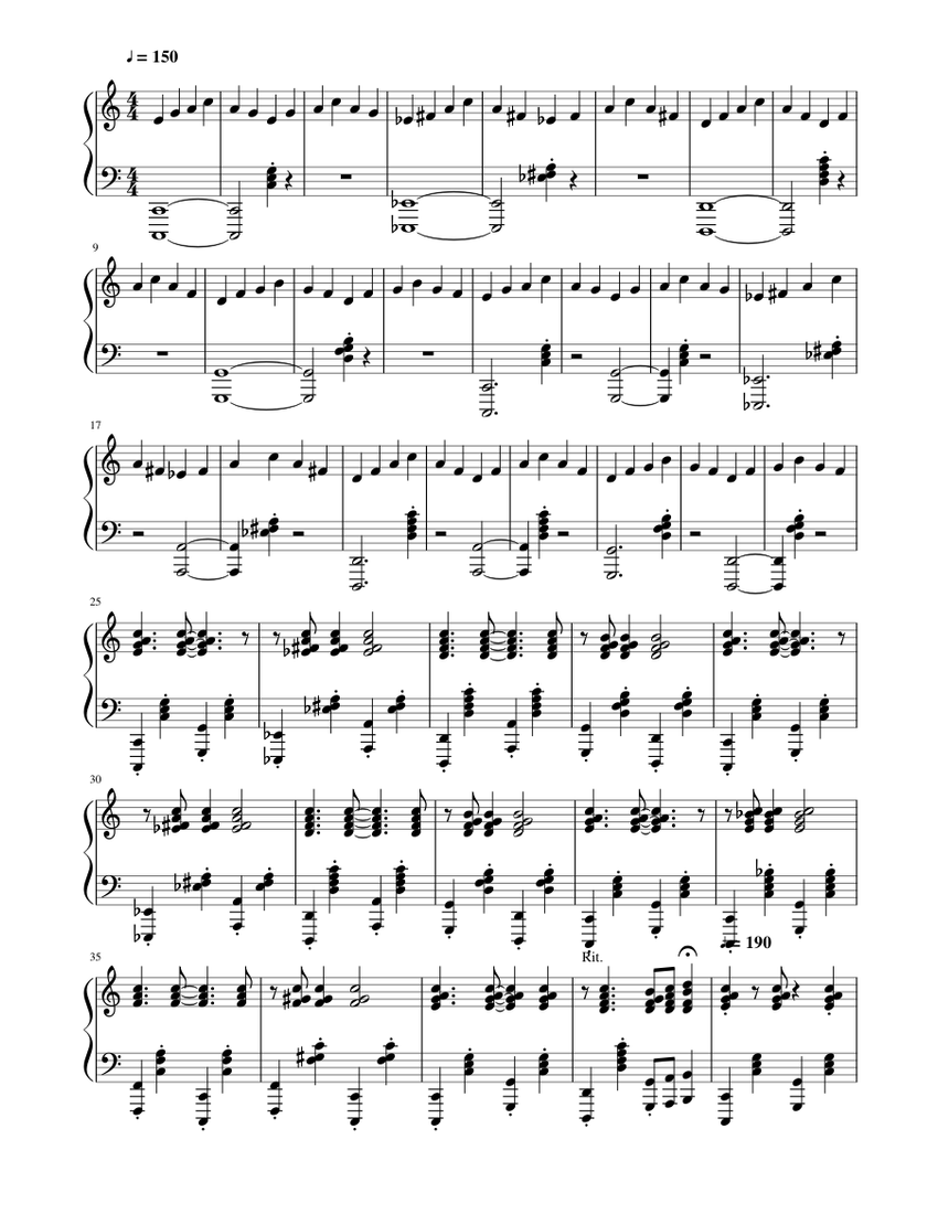 Ragtime Piano Sheet music for Piano (Solo) | Musescore.com