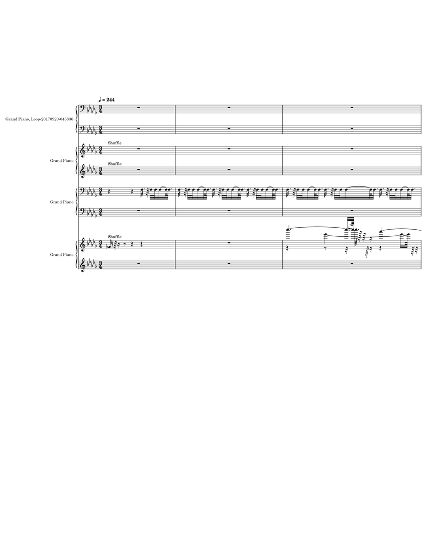 whole meanings 2 Sheet music for Piano (Piano Quartet) | Musescore.com
