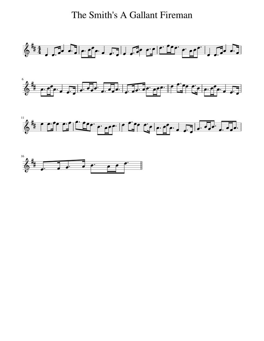 The Smith's A Gallant Fireman Sheet music for Piano (Solo) Easy ...