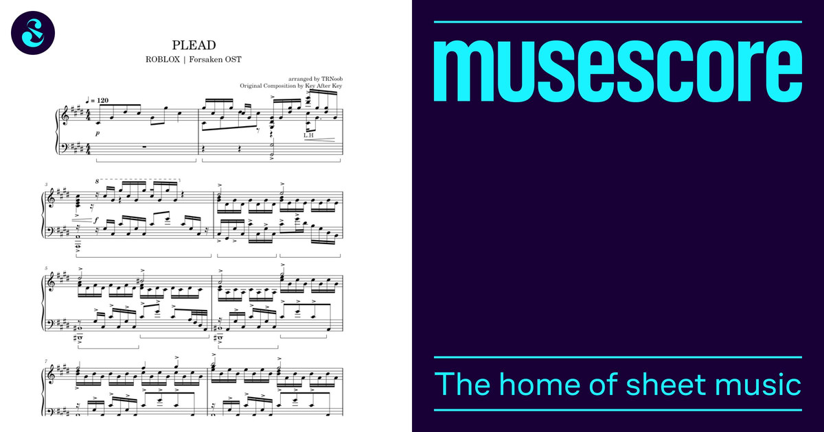 PLEAD | ROBLOX Forsaken OST – Key after Key Sheet Music for Piano (Solo ...