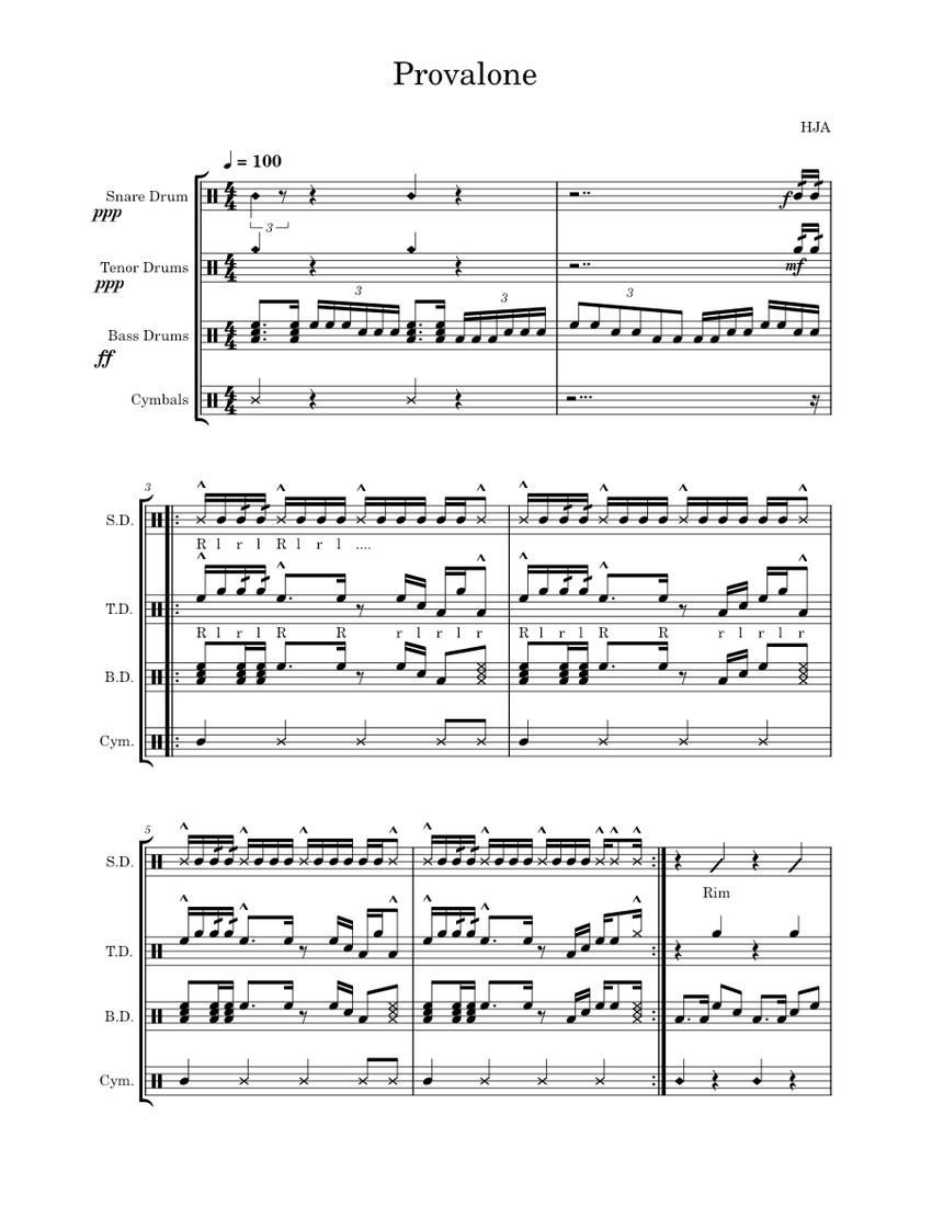 The Flubbiest Flub Drum Lick – EMC Productions Provalone Sheet music ...