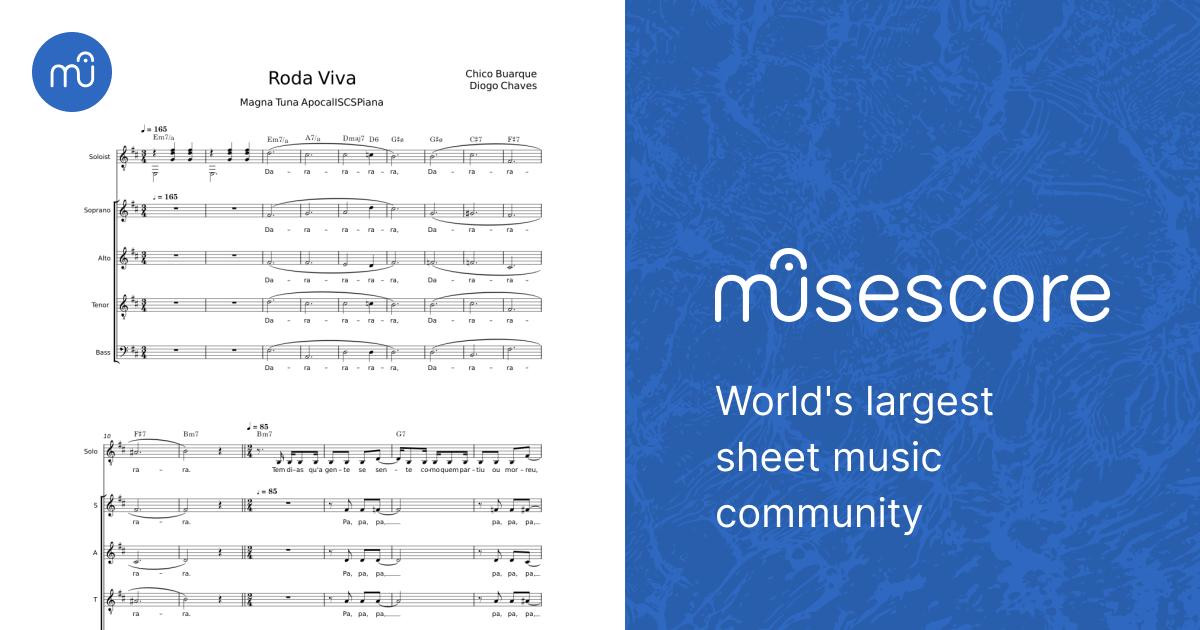 Roda viva - Chico Buarque Sheet Music for Bass guitar, Synthesizer ...