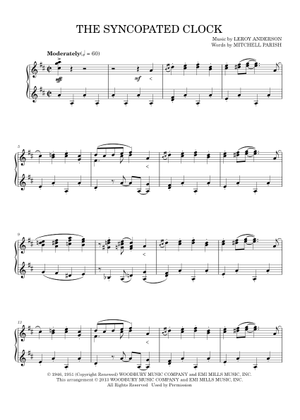 Play Official version of The syncopated clock Sheet Music by Leroy ...