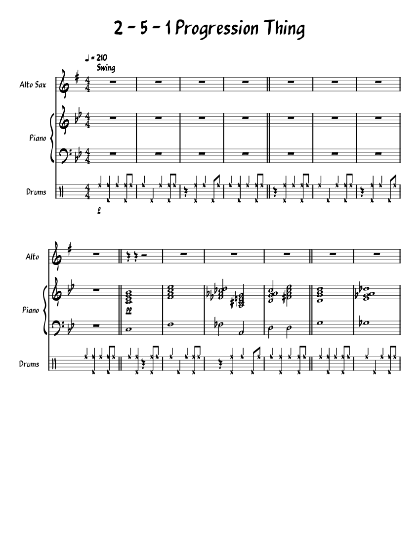 2-5-1 Progression Thingy - piano tutorial