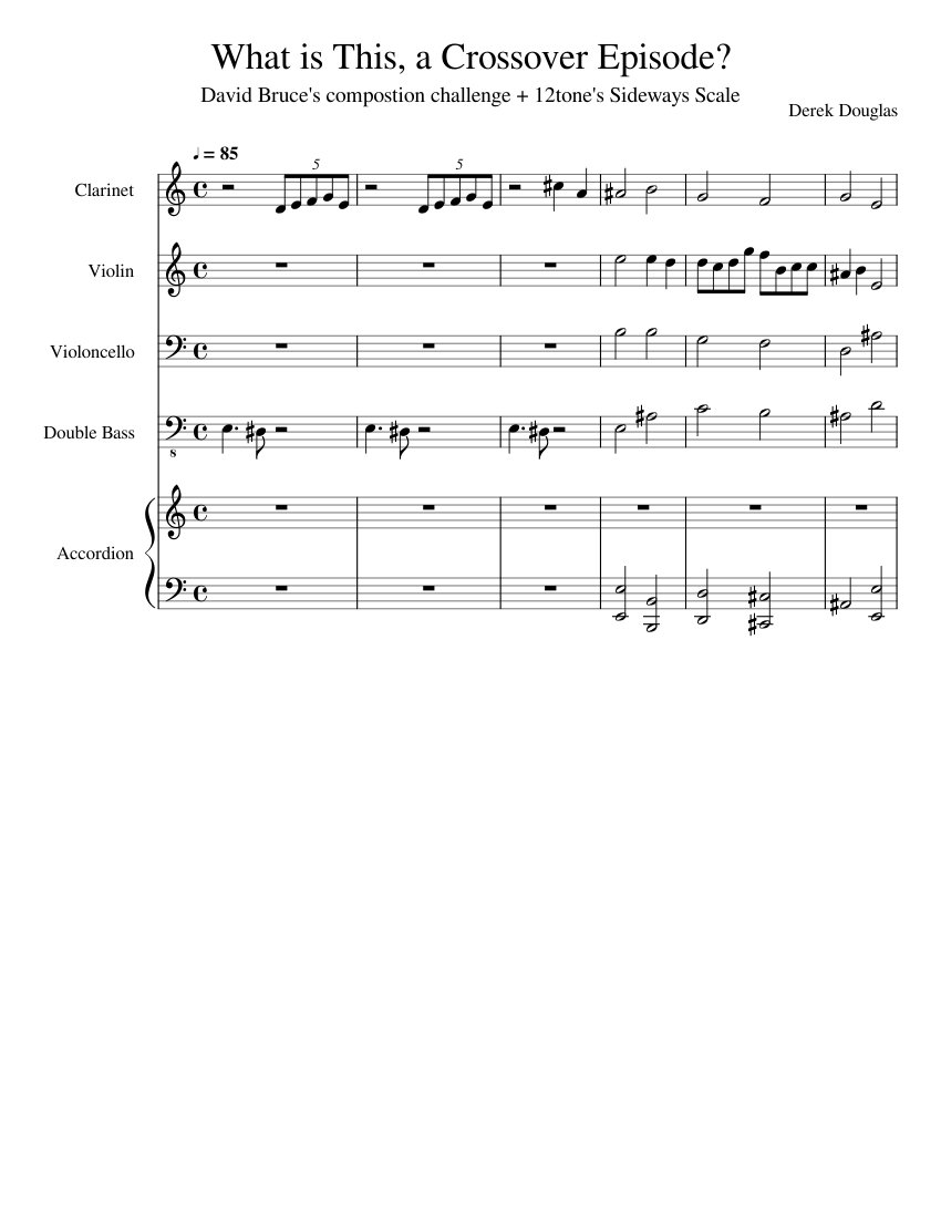 What is This, a Crossover Episode? Sheet music for Accordion ...