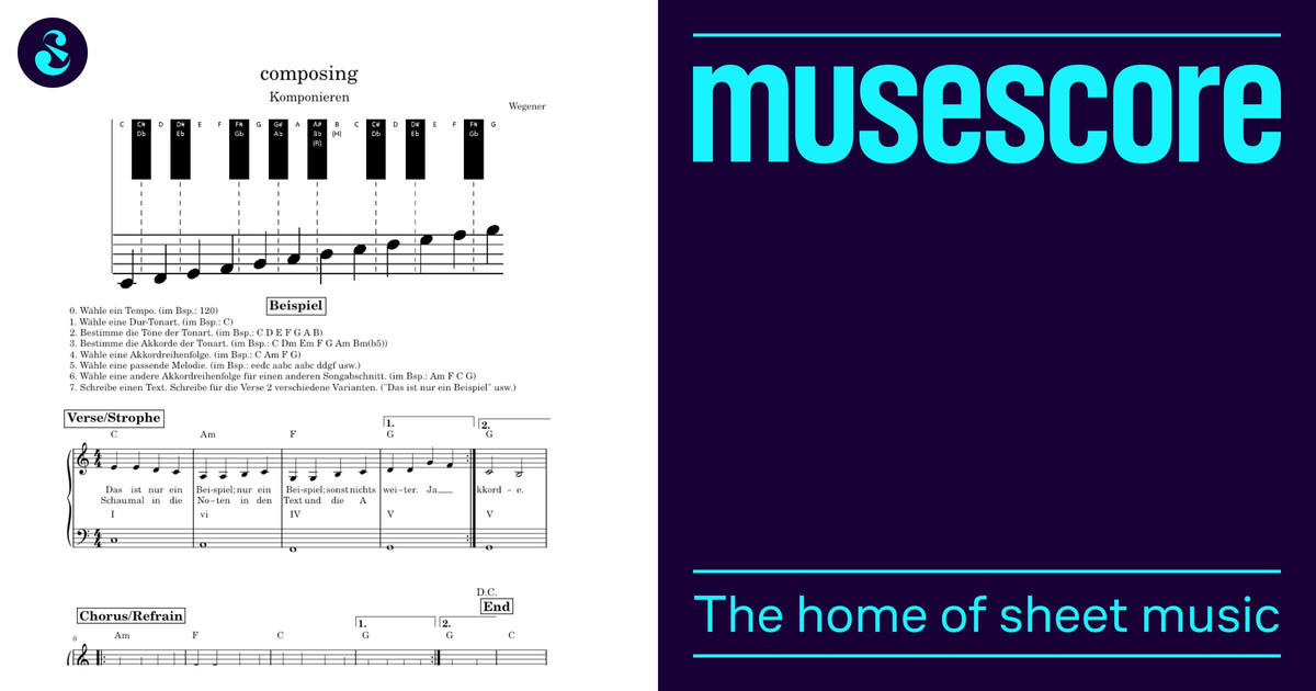 composing Sheet Music for Piano (Solo) Easy | MuseScore.com