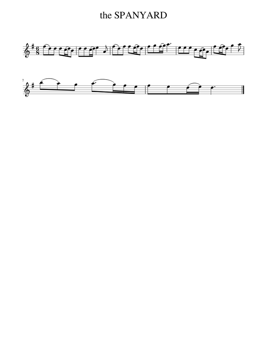 the SPANYARD Sheet music for Piano (Solo) | Musescore.com