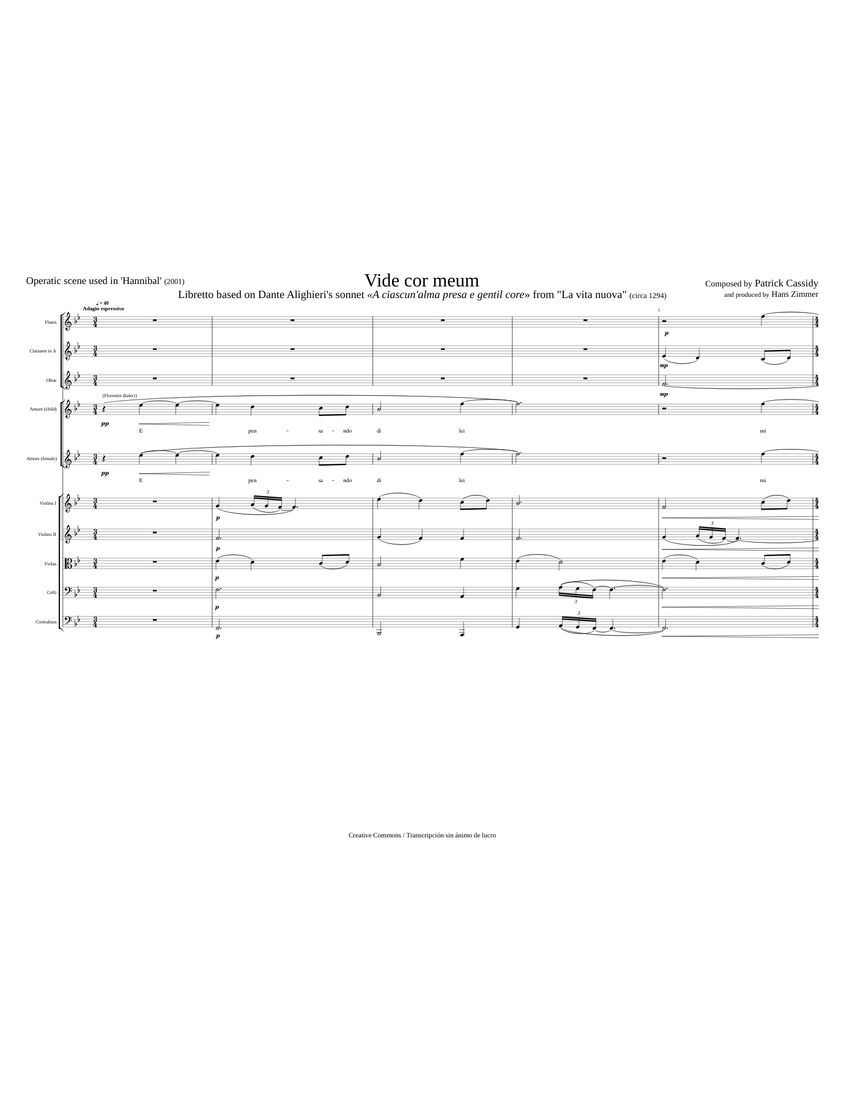 Vide cor meum Sheet Music for Soprano, Tenor, Female, Male & more ...