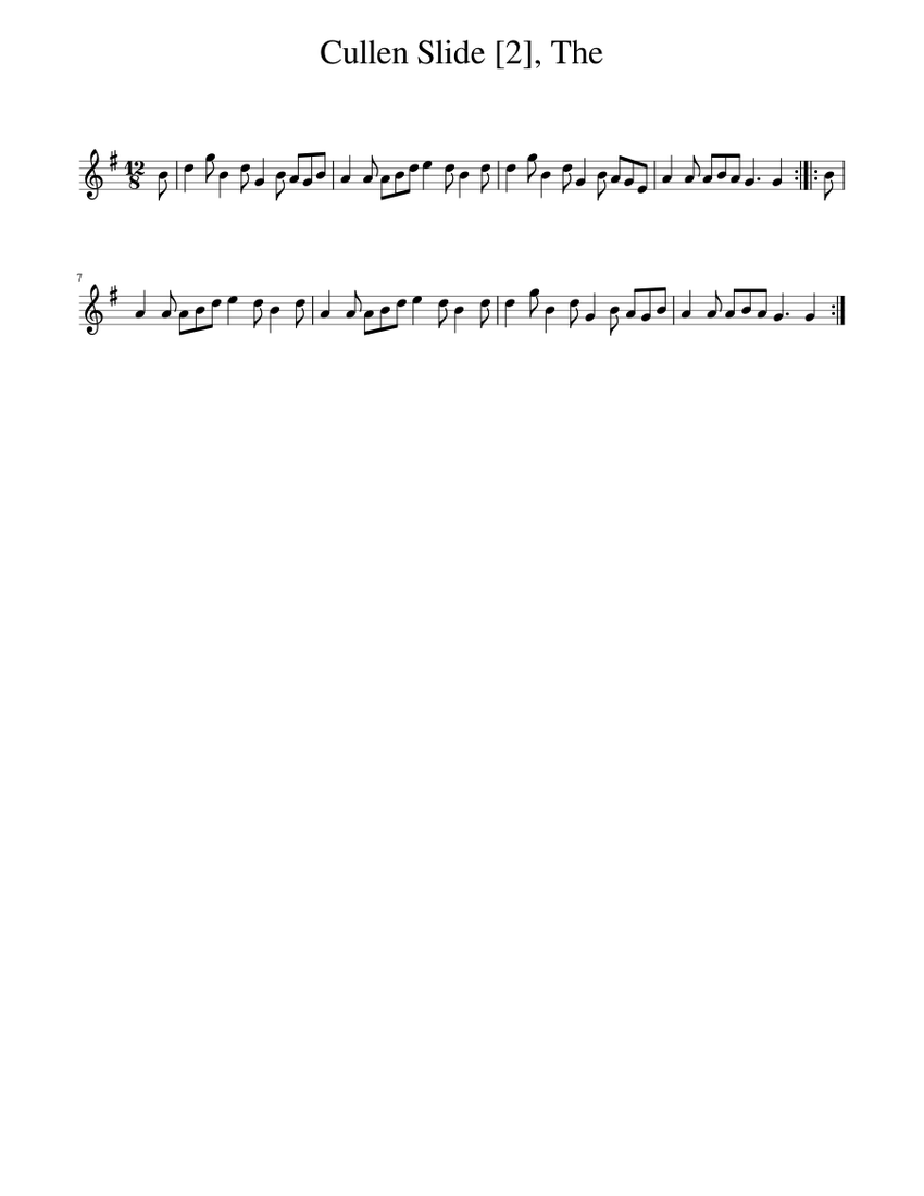 The Cullen Slide Sheet music for Piano (Solo) | Musescore.com