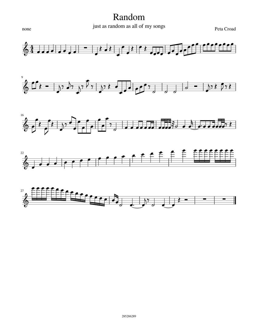 Random Sheet music for Flute (Solo) | Musescore.com