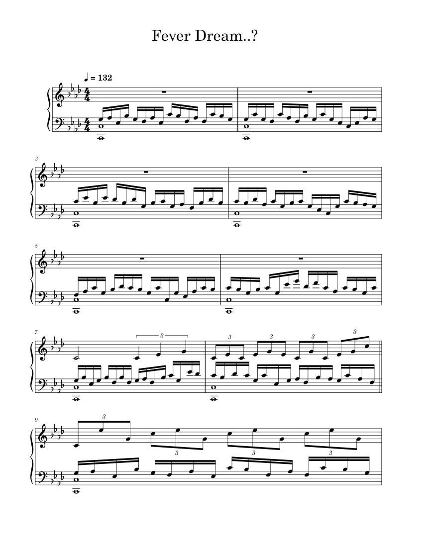 Fever Dream Sheet Music for Harp (Solo) | MuseScore.com