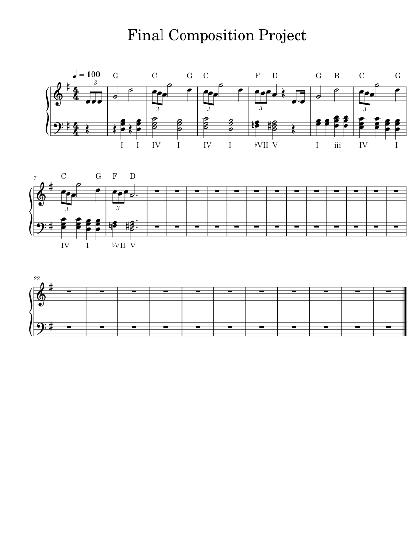 Final_Composition_Project Sheet Music for Piano (Solo) Easy | MuseScore.com