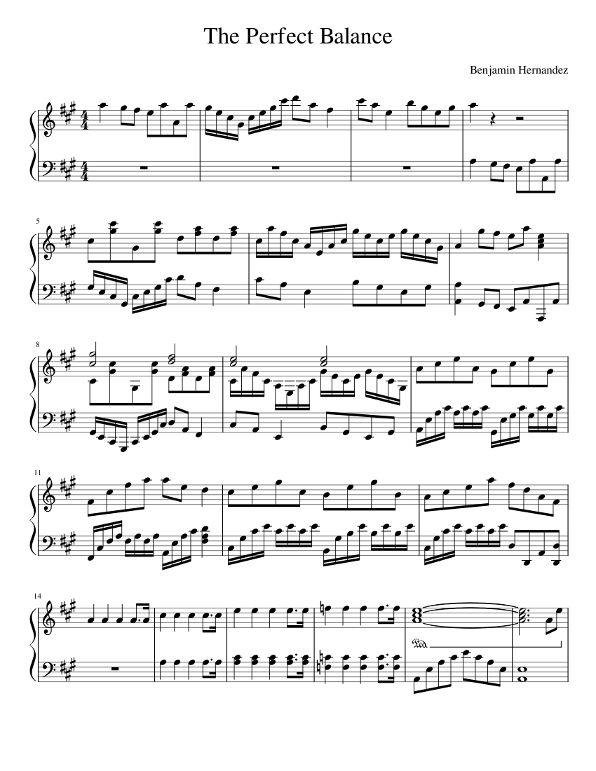 The_Perfect_Balance Sheet music for Piano (Solo) | Musescore.com