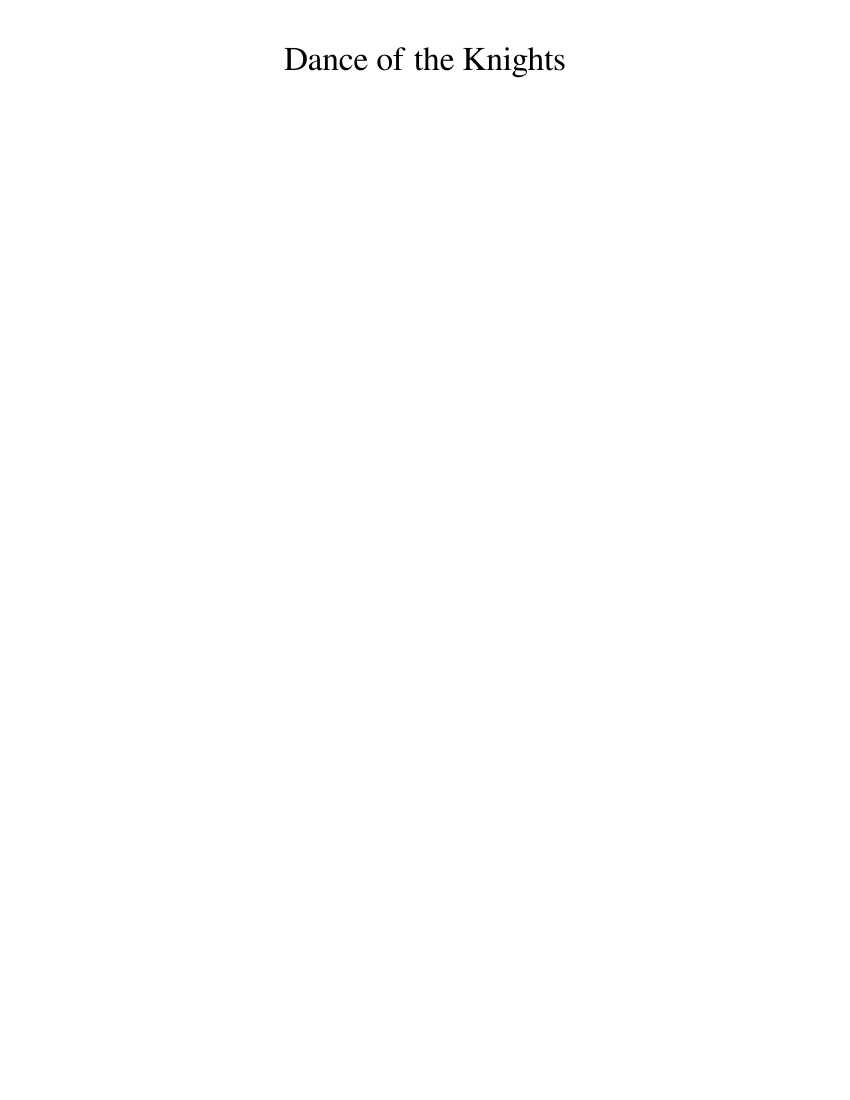 Dance of the Knights Sheet Music for Cornet, Euphonium, Tuba, Flute ...