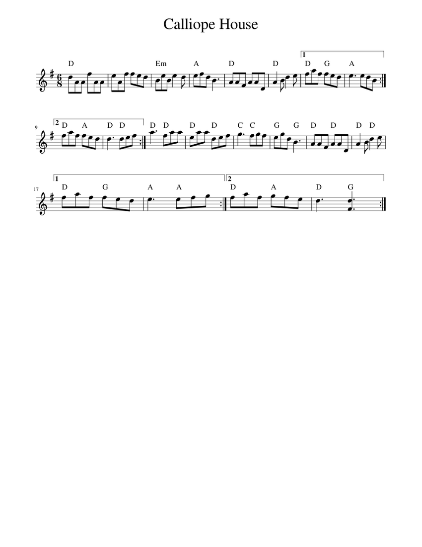 Calliope House Sheet music for Piano (Solo) Easy | Musescore.com