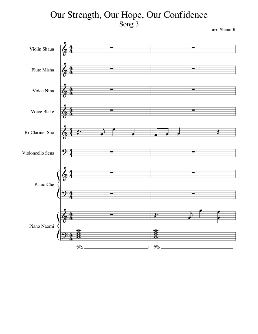 Song 3: Our Strength, Our Hope, Our Confidence - JW Sheet Music for ...