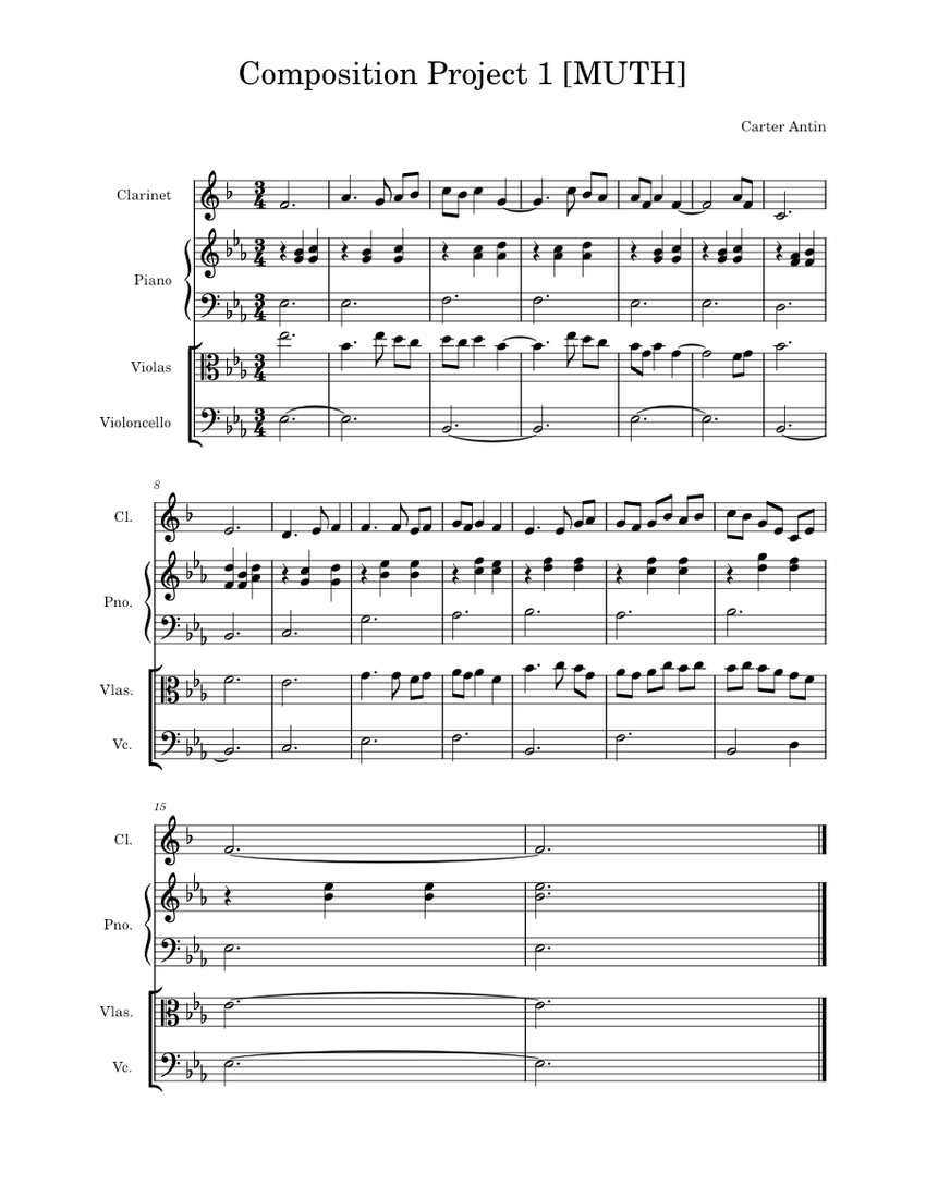 Composition_Project_1_[MUTH] Sheet music for Piano, Cello, Strings ...