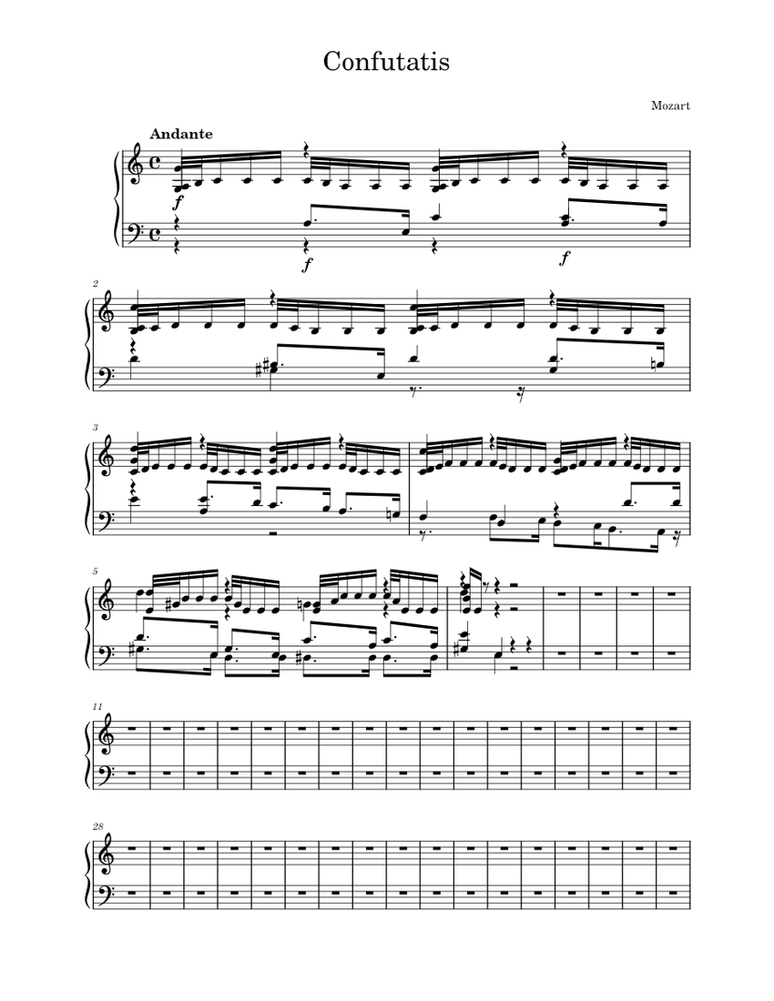 Requiem in D Minor, K 626, Mvt. III. Sequentia, "Confutatis Maledictis ...