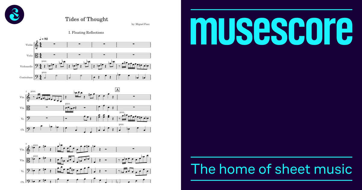 Musiqa Composition String Quartet Sheet music for Violin, Viola ...