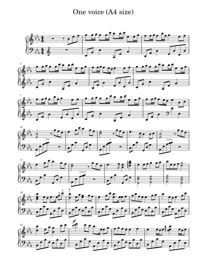 One Voice – Rokudenashi One voice – Rokudenashi One_voice_(A4_size ...