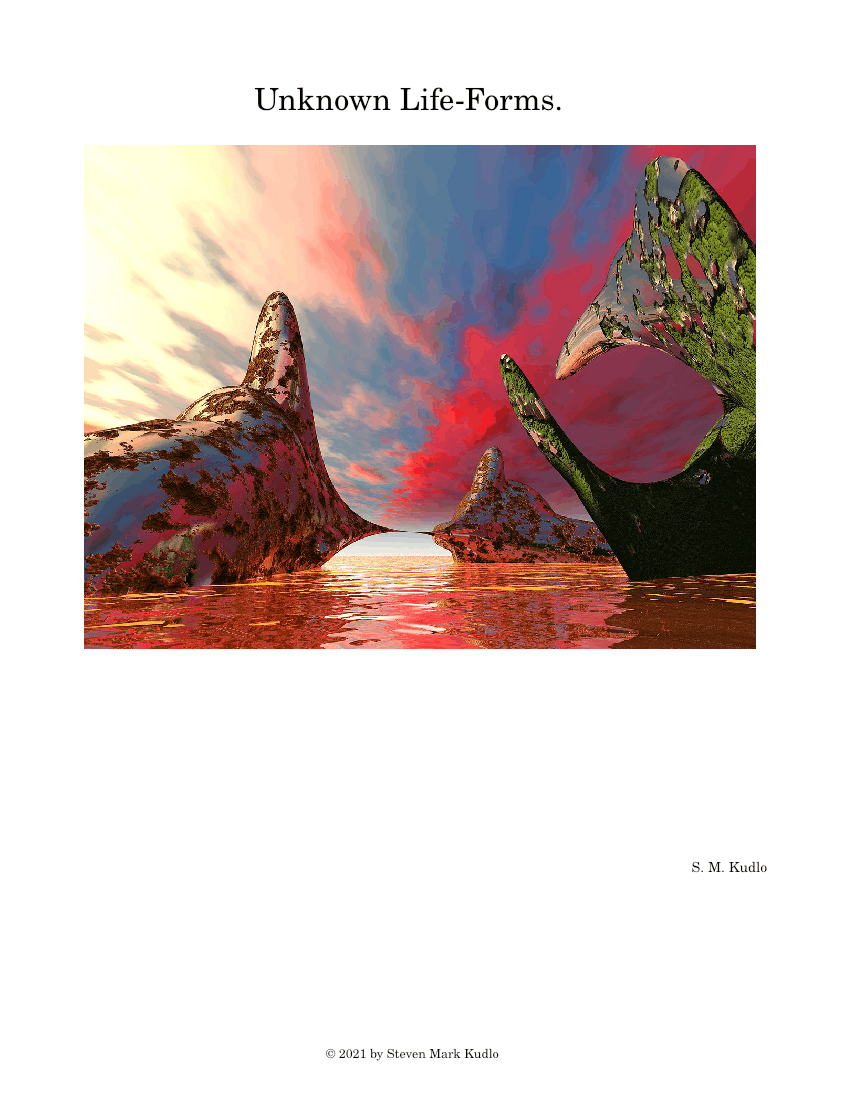 Unknown Life-Forms - Steven Kudlo Sheet music for Synthesizer (Mixed ...