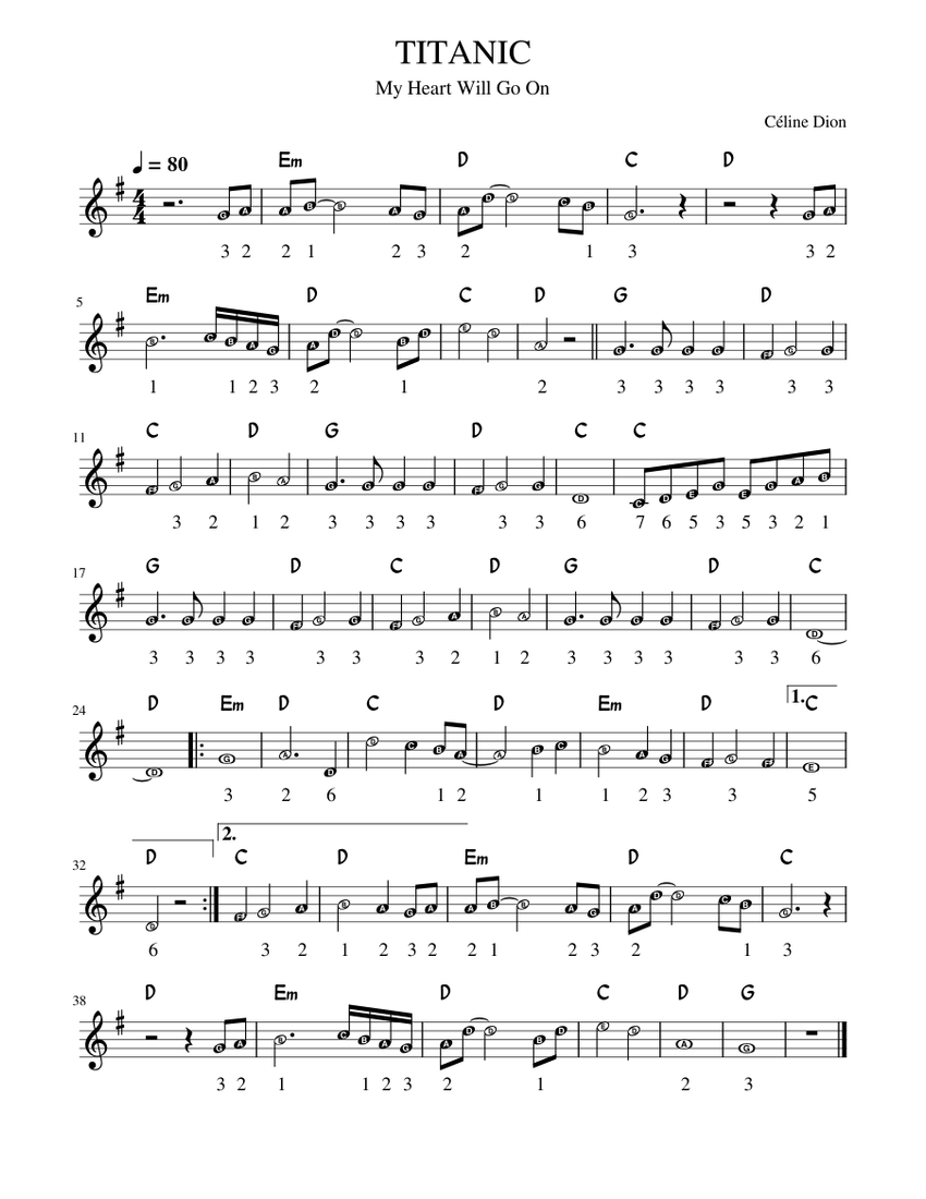 My heart will go on – Celine Dion My Heart Will Go On – Celine Dion ...