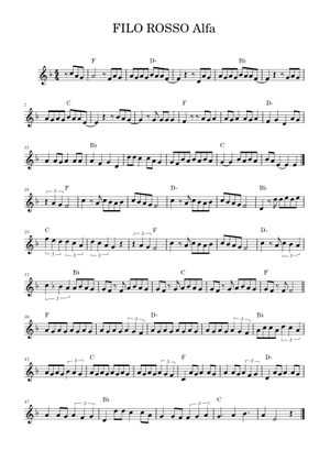 Play Official version of Il filo rosso Sheet Music by Alfa Mist for ...