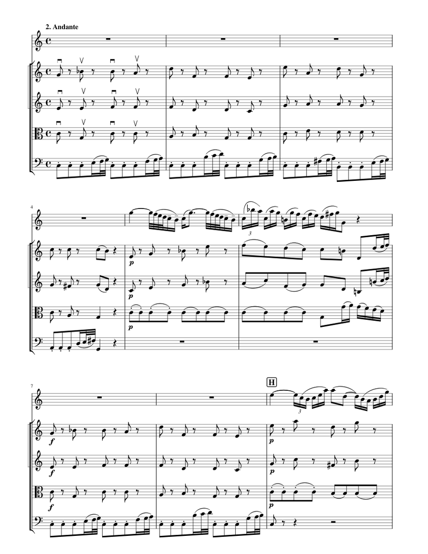 Bach Violin Concerto in A minor 2 Mov Sheet Music for Violin, Viola ...