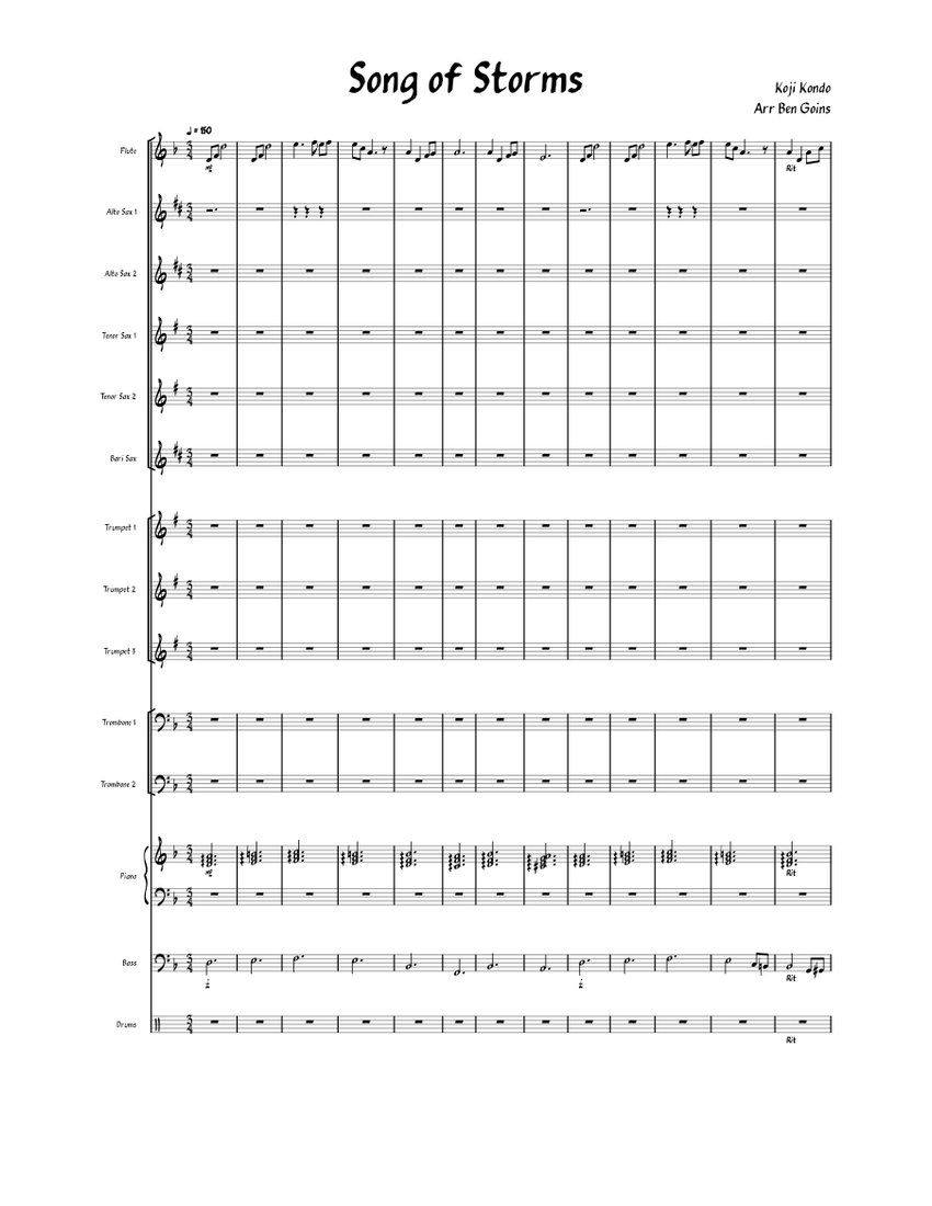 Song of Storms - piano tutorial