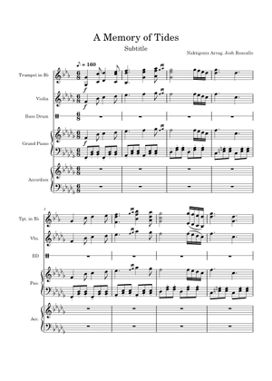 A Memory Of Tides (Band Version) (Deepwoken OST) – Naktigonis Sheet ...