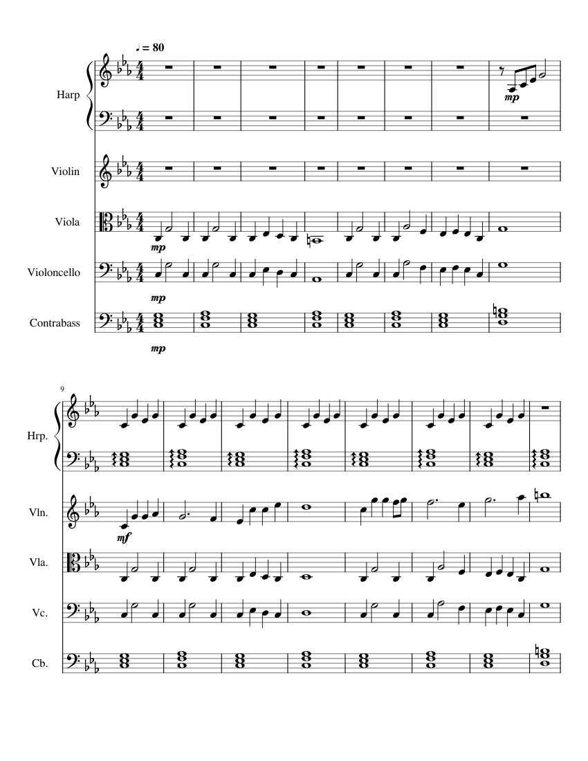 Rue Sheet music for Contrabass, Violin, Viola, Cello & more instruments ...