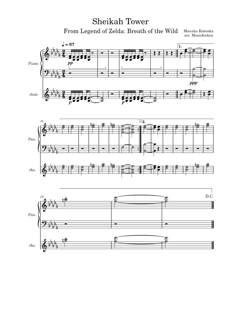 The Legend of Zelda Breath of The Wild: Sheikah Tower Theme – Manaka ...