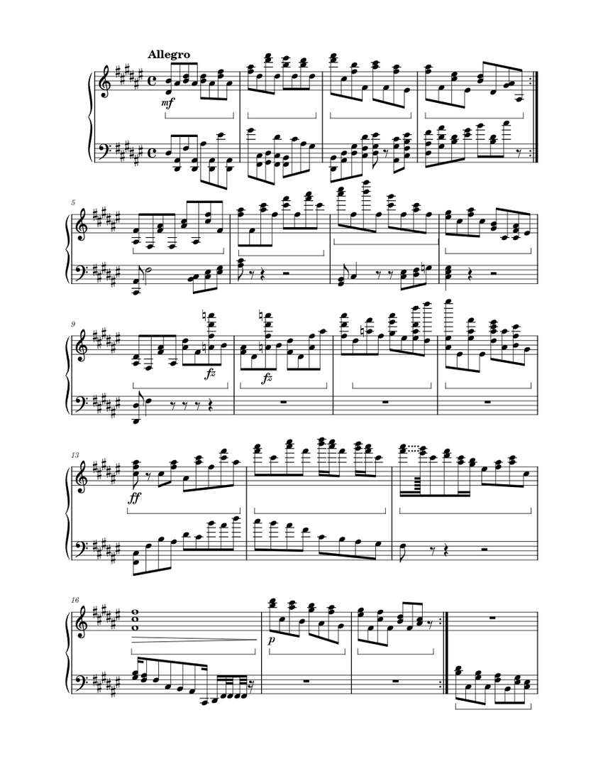 Untitled Sheet music for Piano (Solo) | Musescore.com