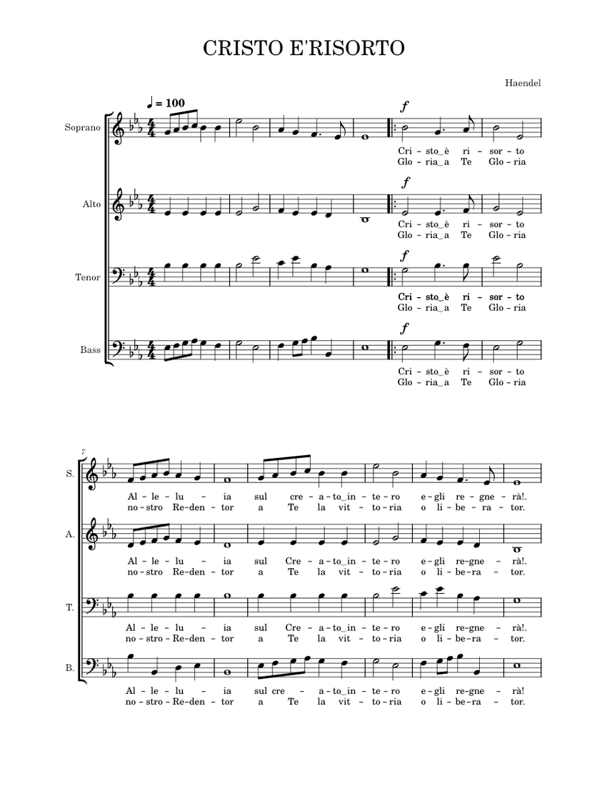Canticorum jubilo – Georg Friedrich Händel Sheet music for Soprano ...