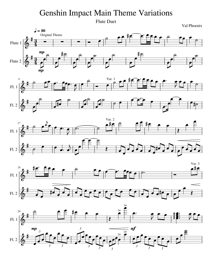 Genshin Impact Main Theme – Yu-Peng Chen Genshin Impact Main Theme ...