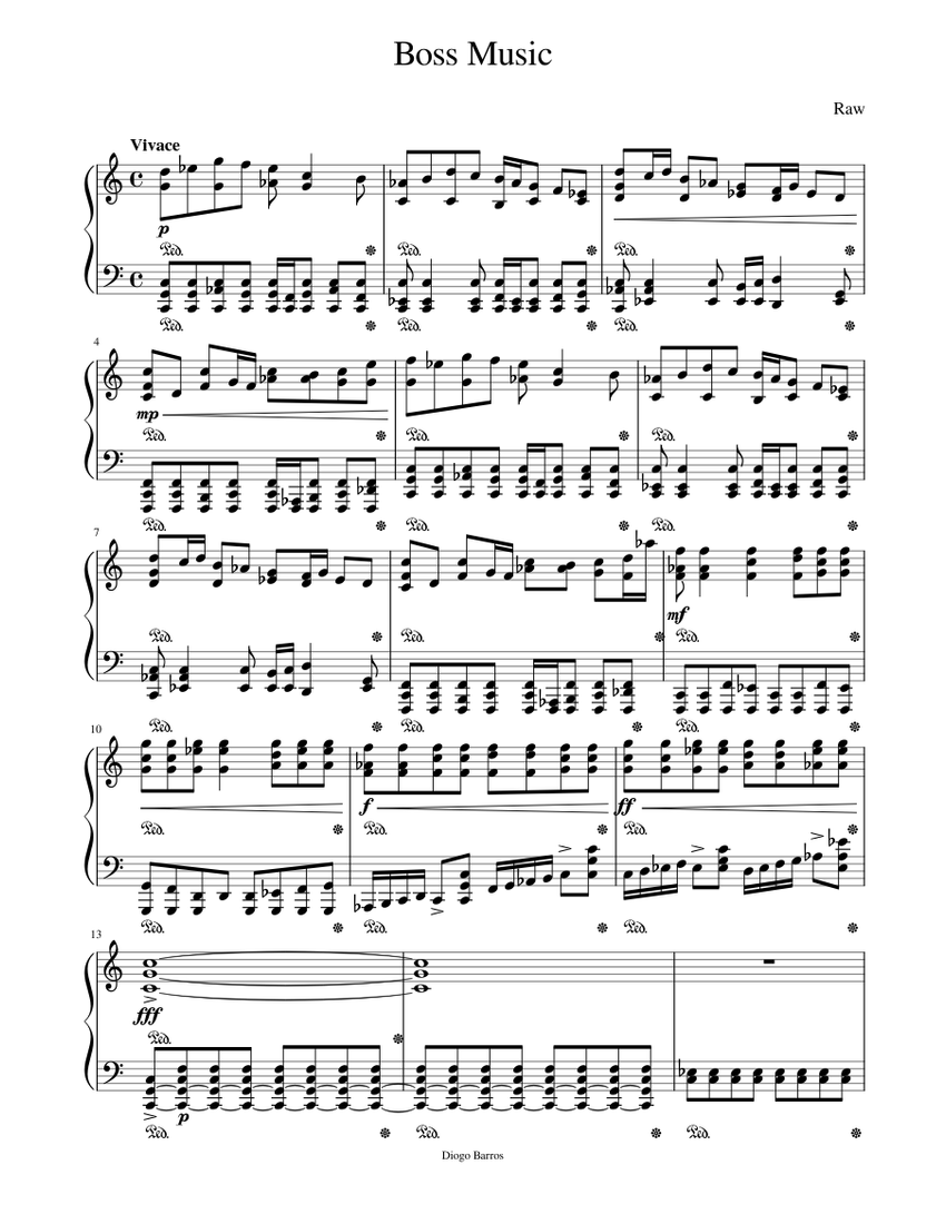Boss_Music Sheet music for Piano (Solo) | Musescore.com
