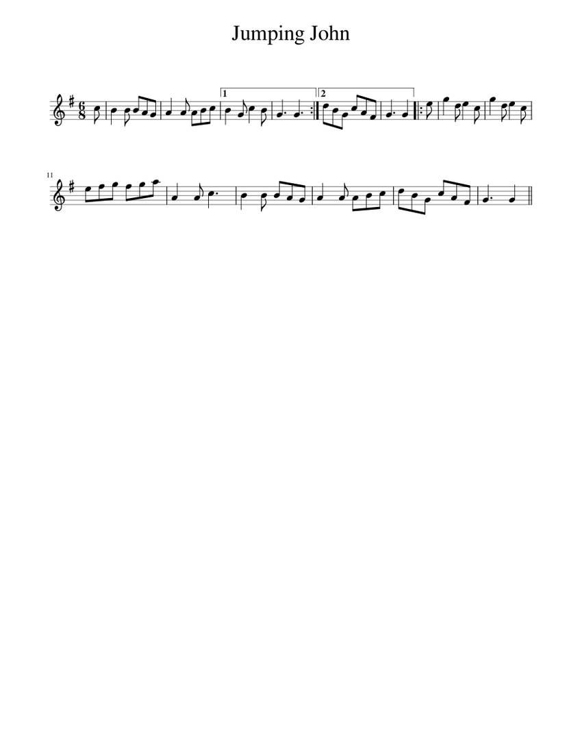 Jumping John Sheet music for Piano (Solo) Easy | Musescore.com