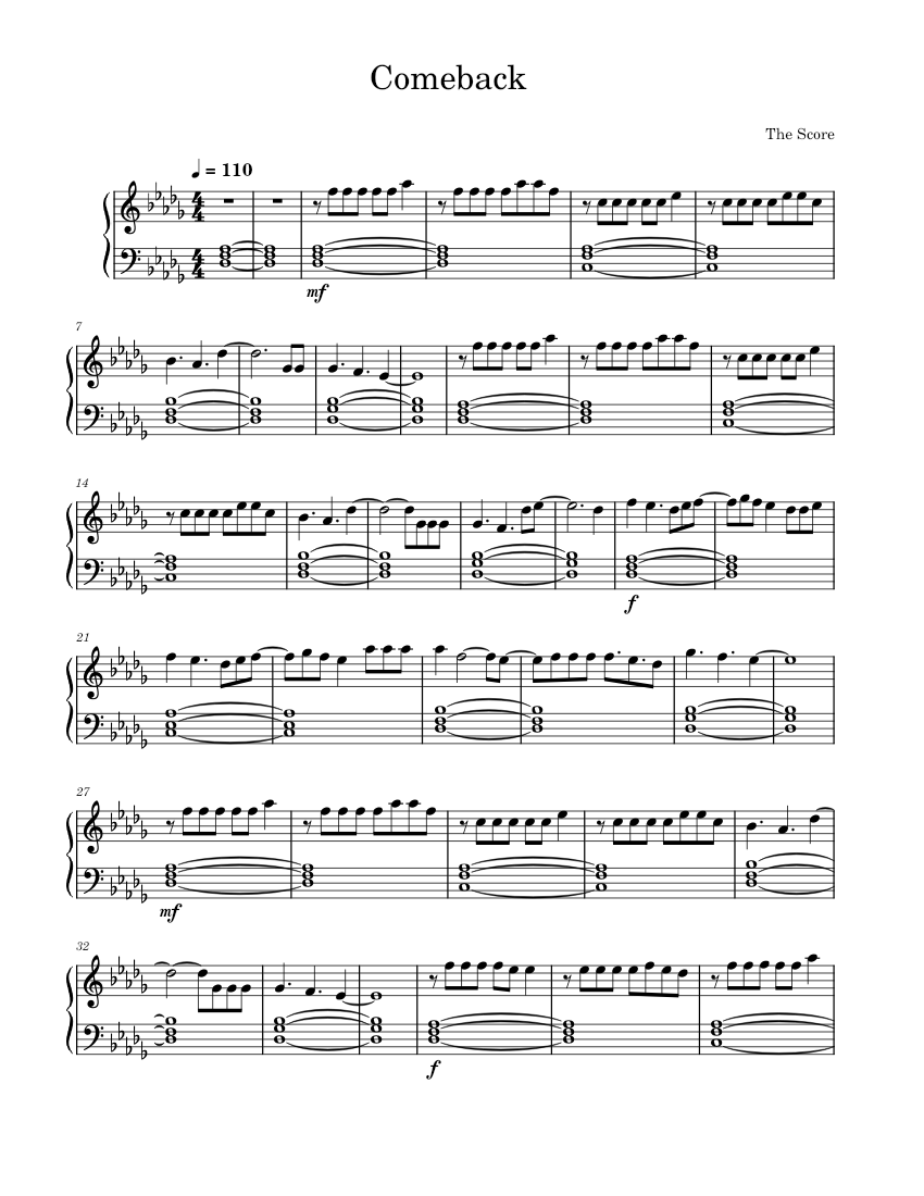 comeback   the score