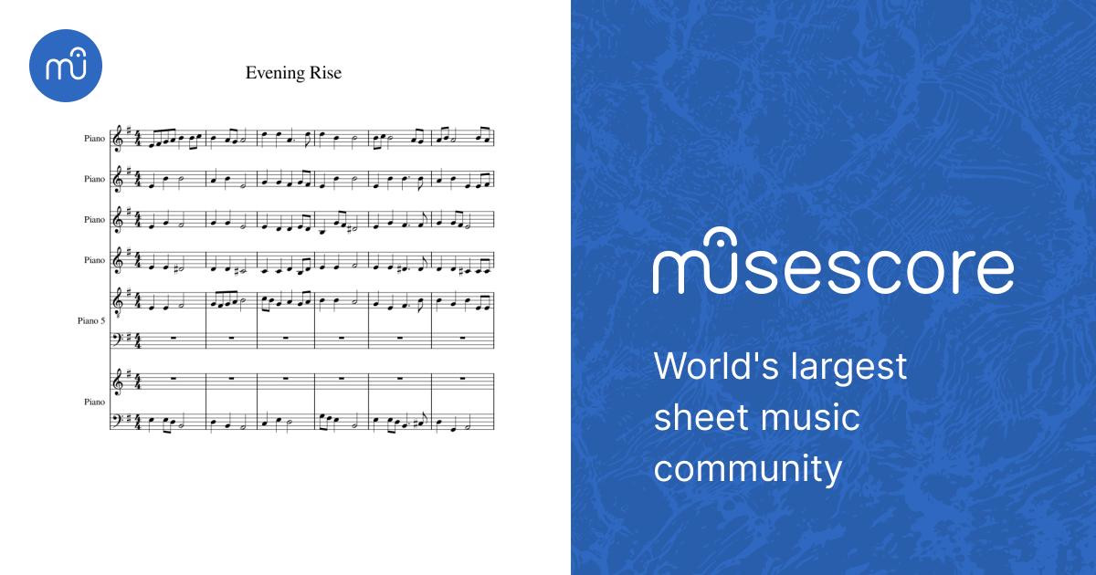 24_Evening_Rise Sheet music for Piano (Mixed Ensemble) | Musescore.com