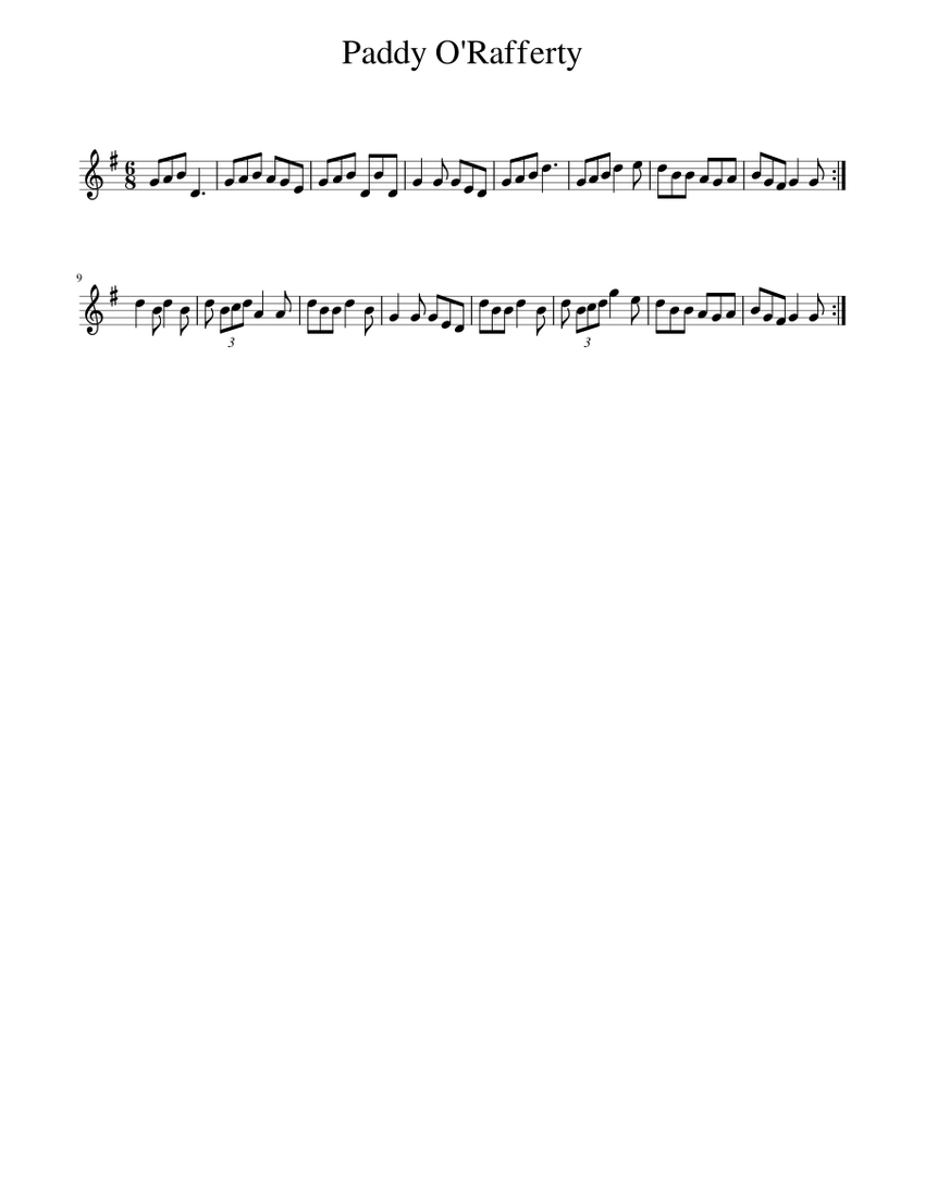 Paddy O'Rafferty Sheet music for Piano (Solo) Easy | Musescore.com
